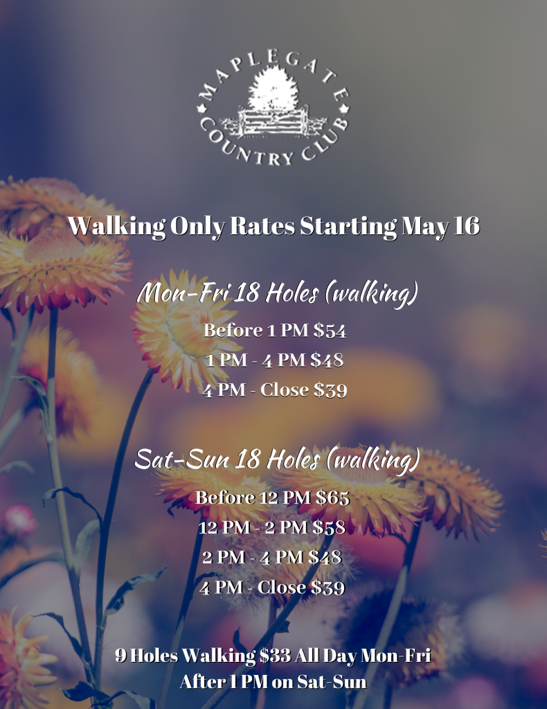 Rates - MaplegateCountryClub