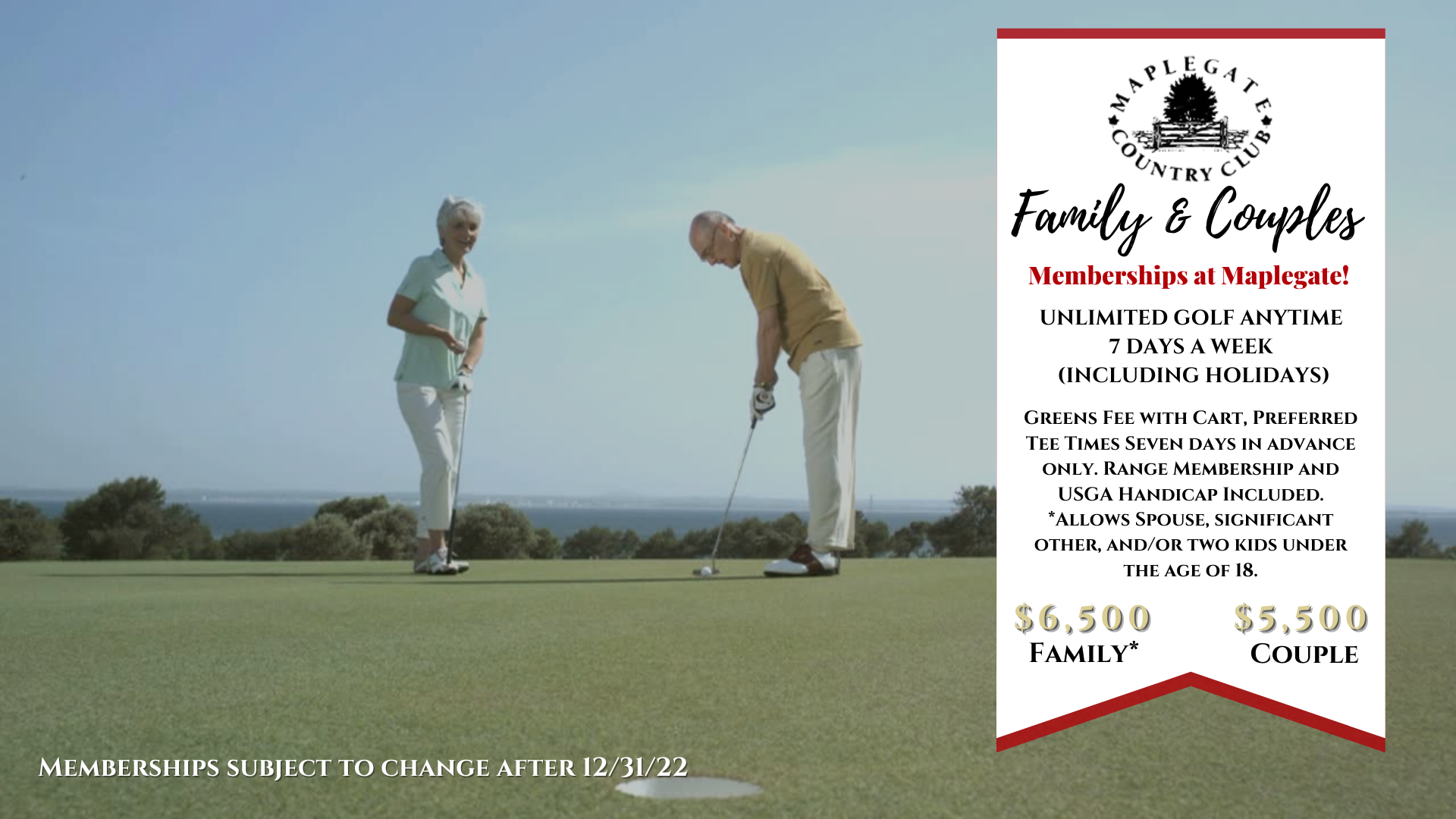 Memberships - Maplegate Country Club